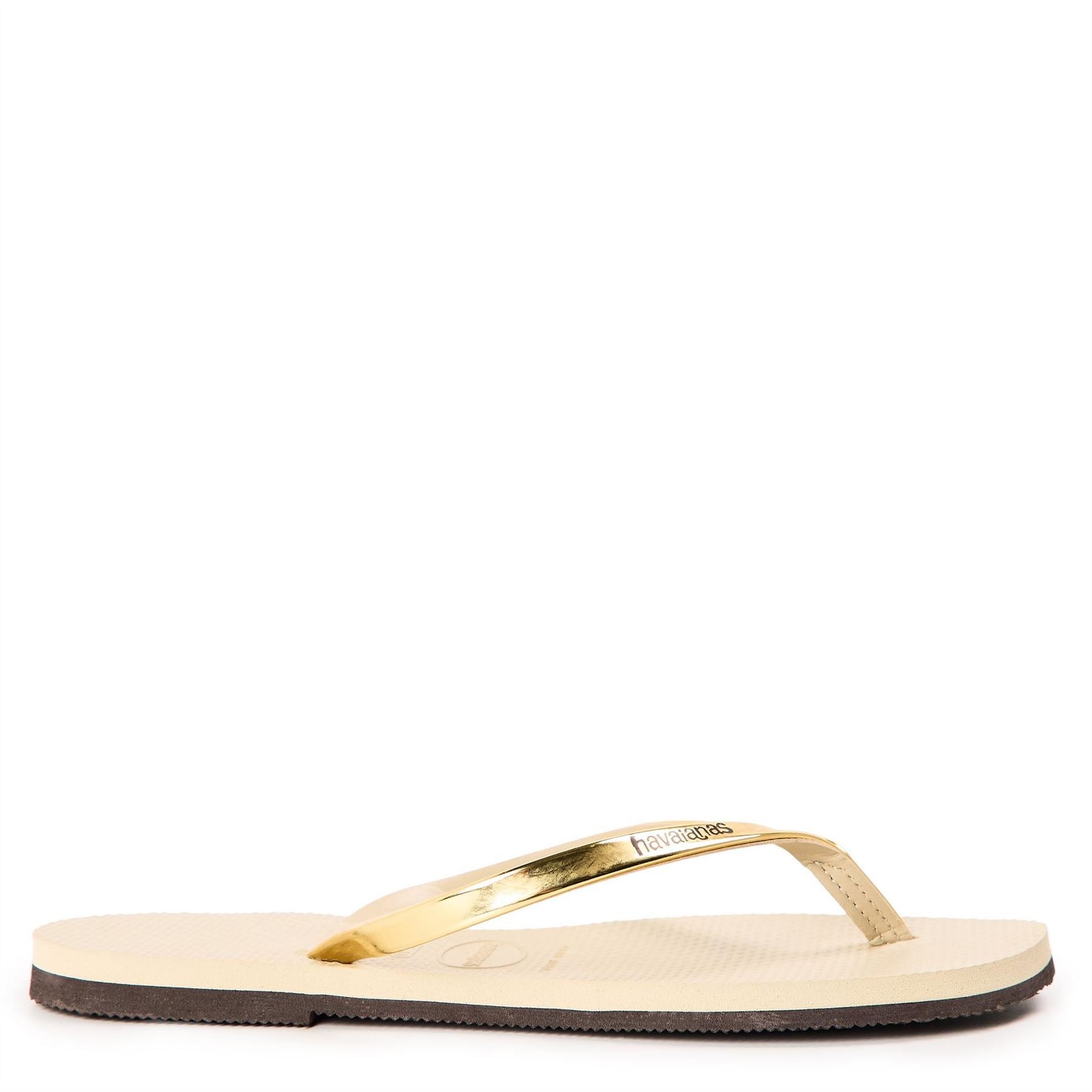 Havaianas Hav. You Metallic Golden Sand Metal Flip Flops Unisex Kids ...