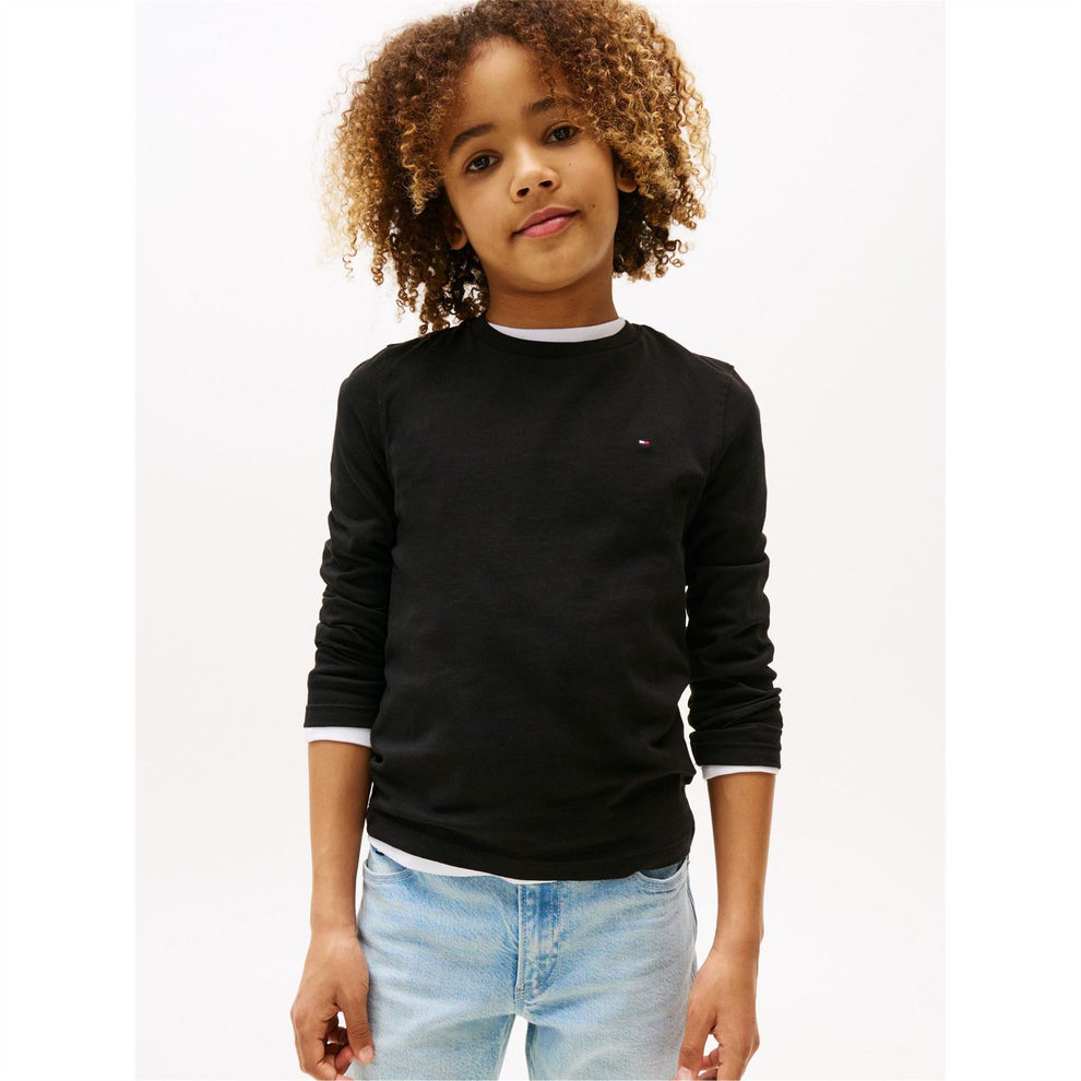 Tommy Hilfiger Crew Neck Regular Fit Long Sleeve T-Shirt – Lovell Sports