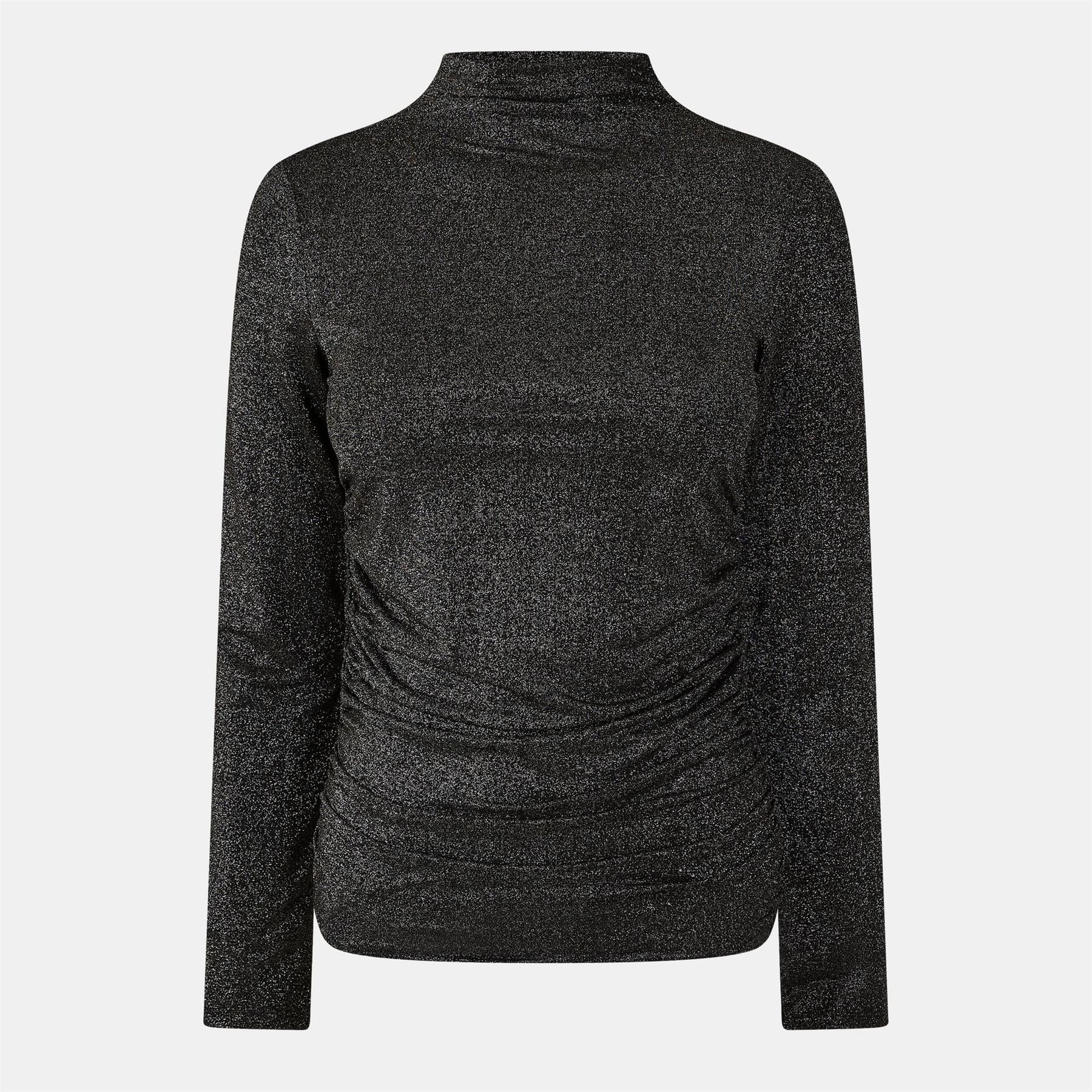 Pieces Slim Fit Mock Neck Short Sleeve Blouse – Lovell Sports