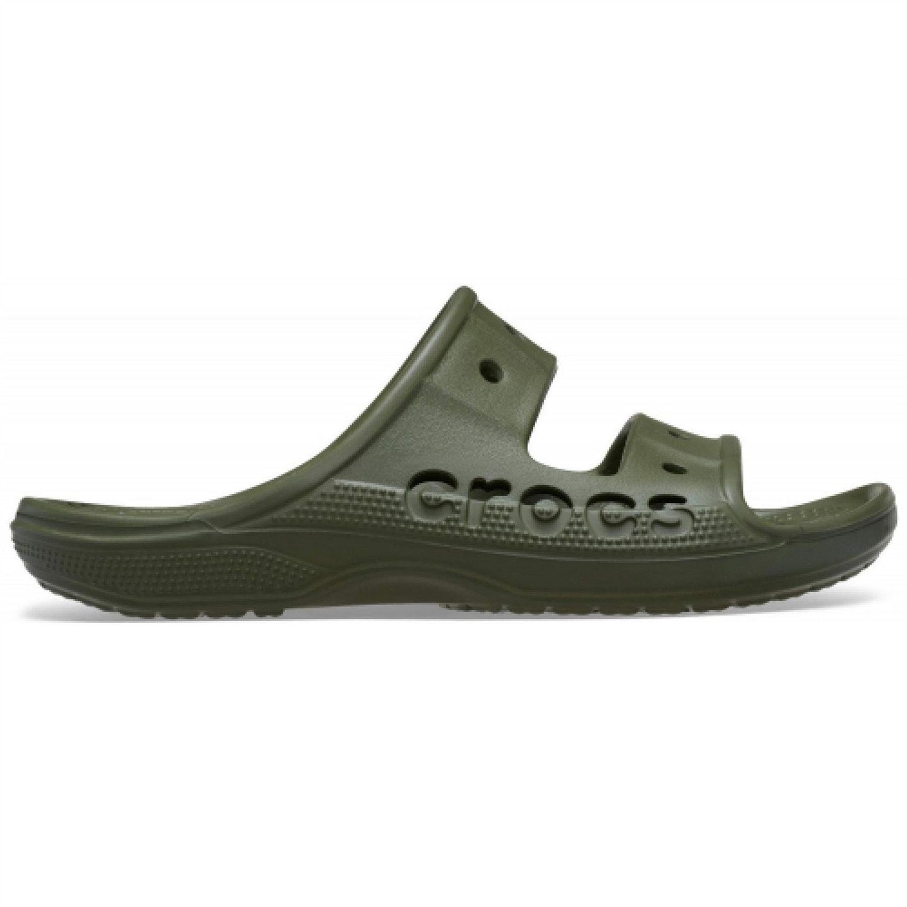 Crocs Baya Slides Open Toe Flats with Lacoste Lettering – Lovell Sports