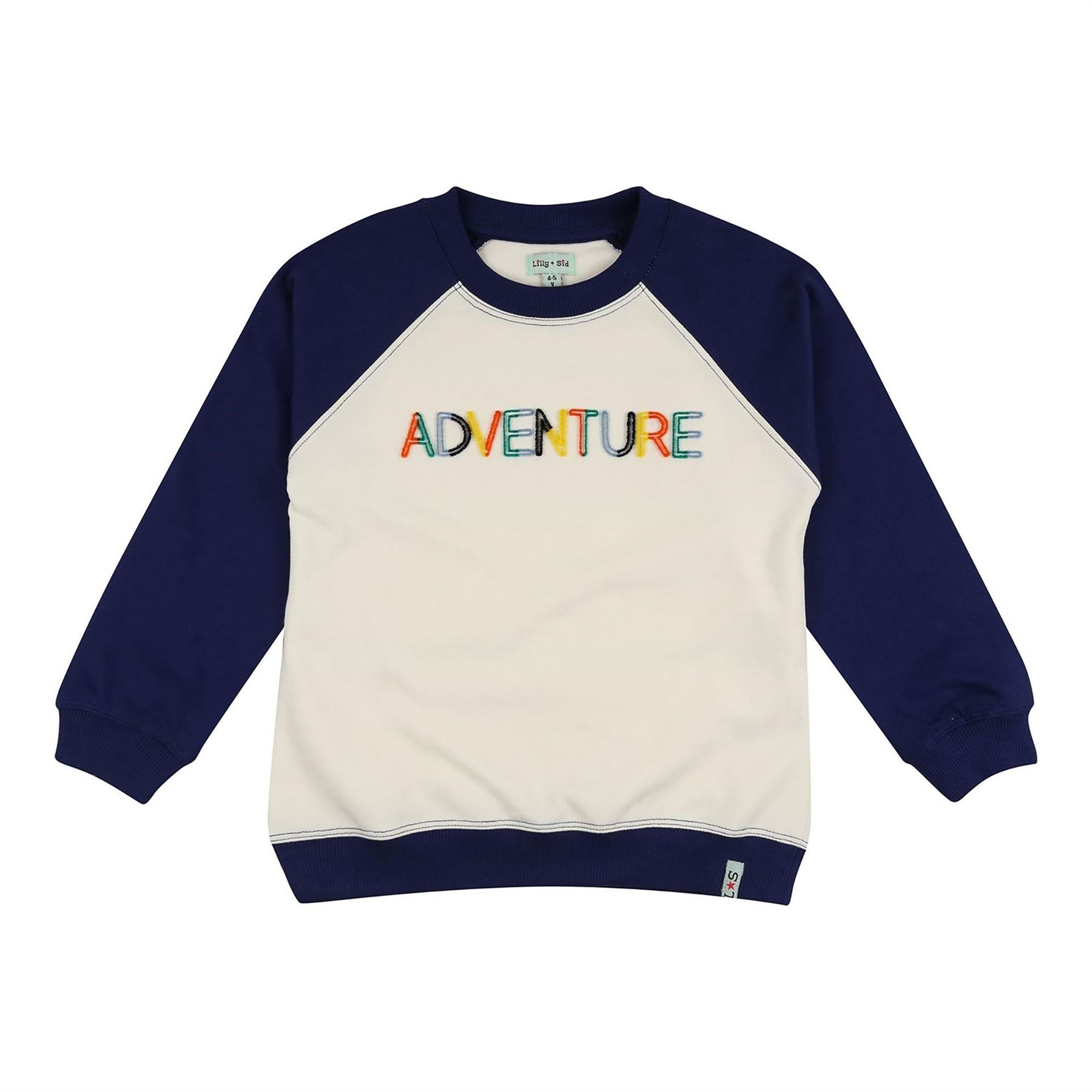 Lilly and Sid And Sid Multicoloured Adventure Slogan Applique Sweatshi ...