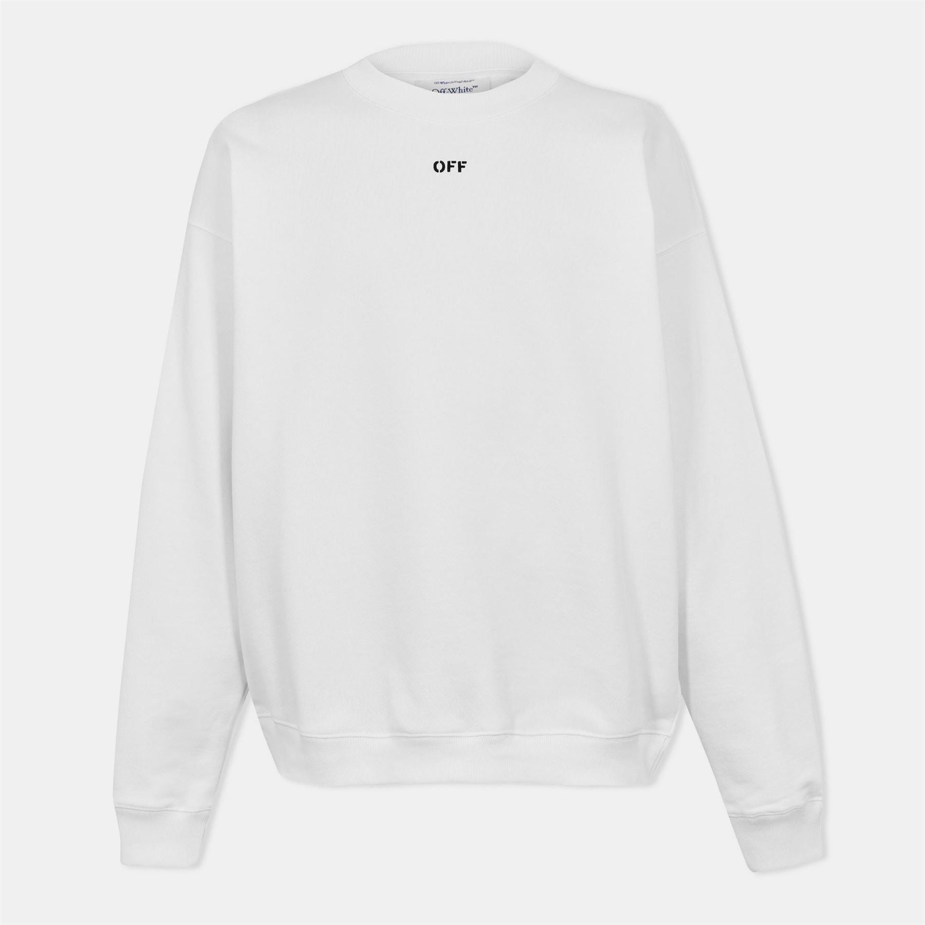 Off White Crew Neck Drop Shoulder Long Sleeve Sweatshirt – Lovell Sports