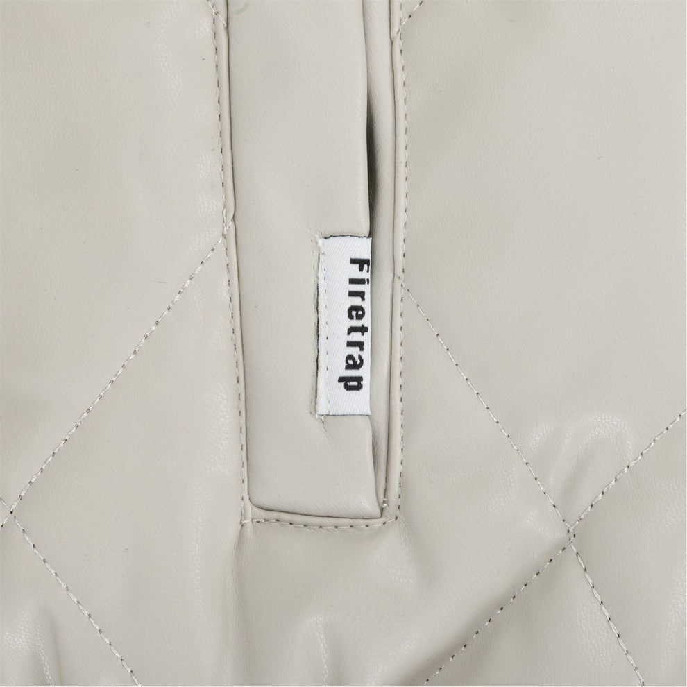 Firetrap Solid Patterned Snap Button Ribbed Cuff Bomber Jacket – Lovell ...