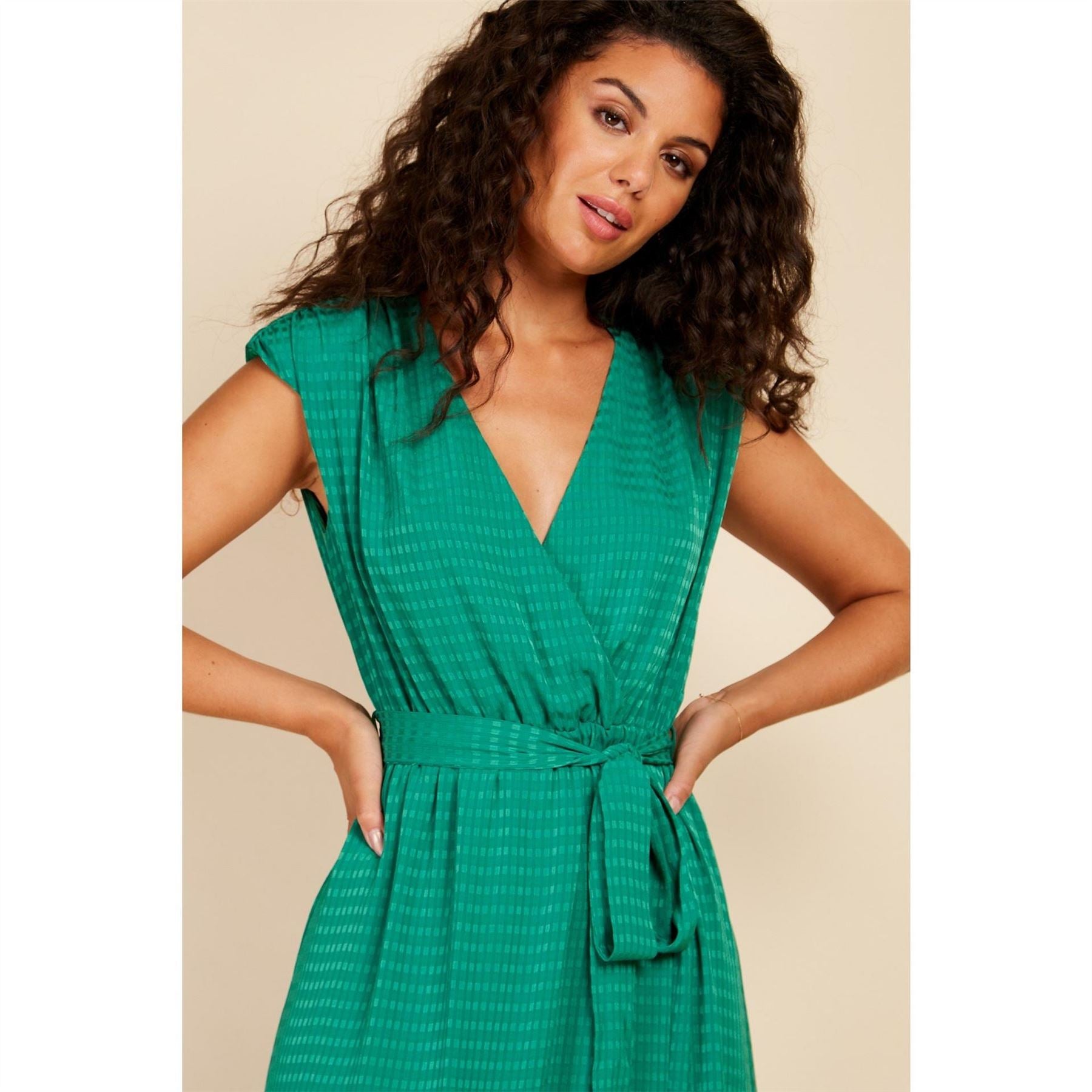 Little Mistress Maxi V-Neck Sleeveless Wrap Dress – Lovell Sports