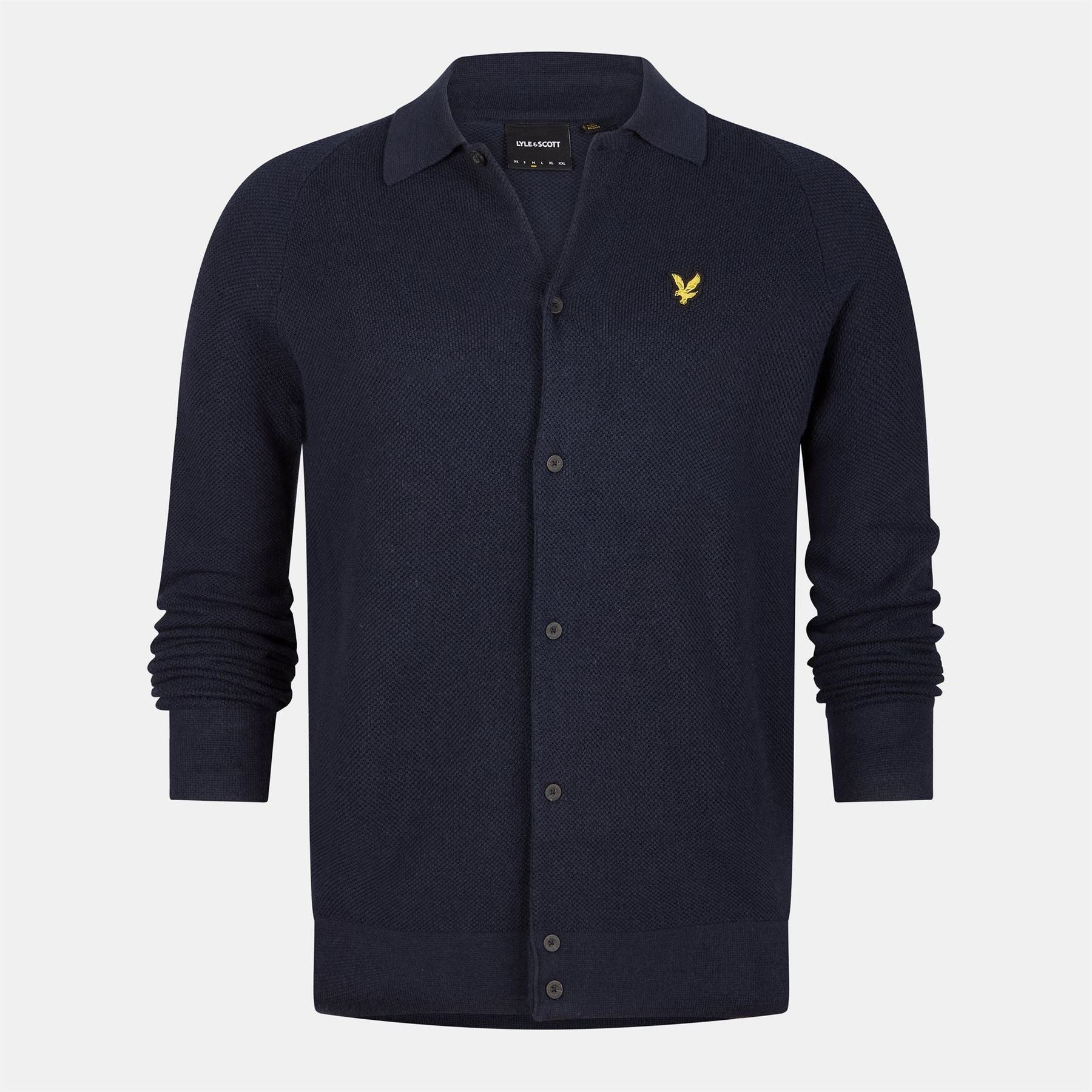 Lyle and Scott Linen Knitted Long Sleeve Plain Shirt – Lovell Sports
