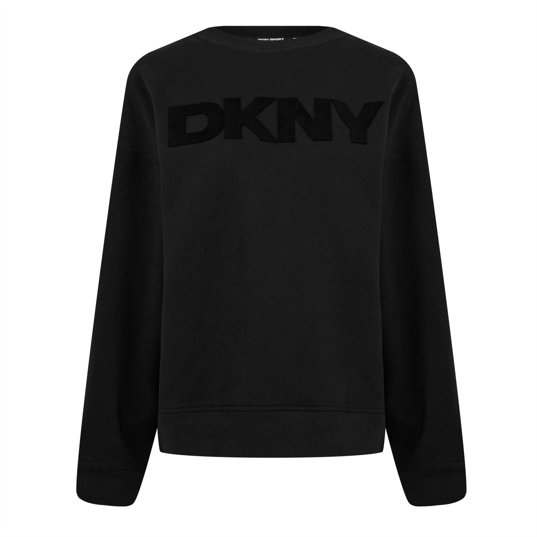 DKNY Logo Print Crew Neck Regular Fit Sweatshirt – Lovell Sports