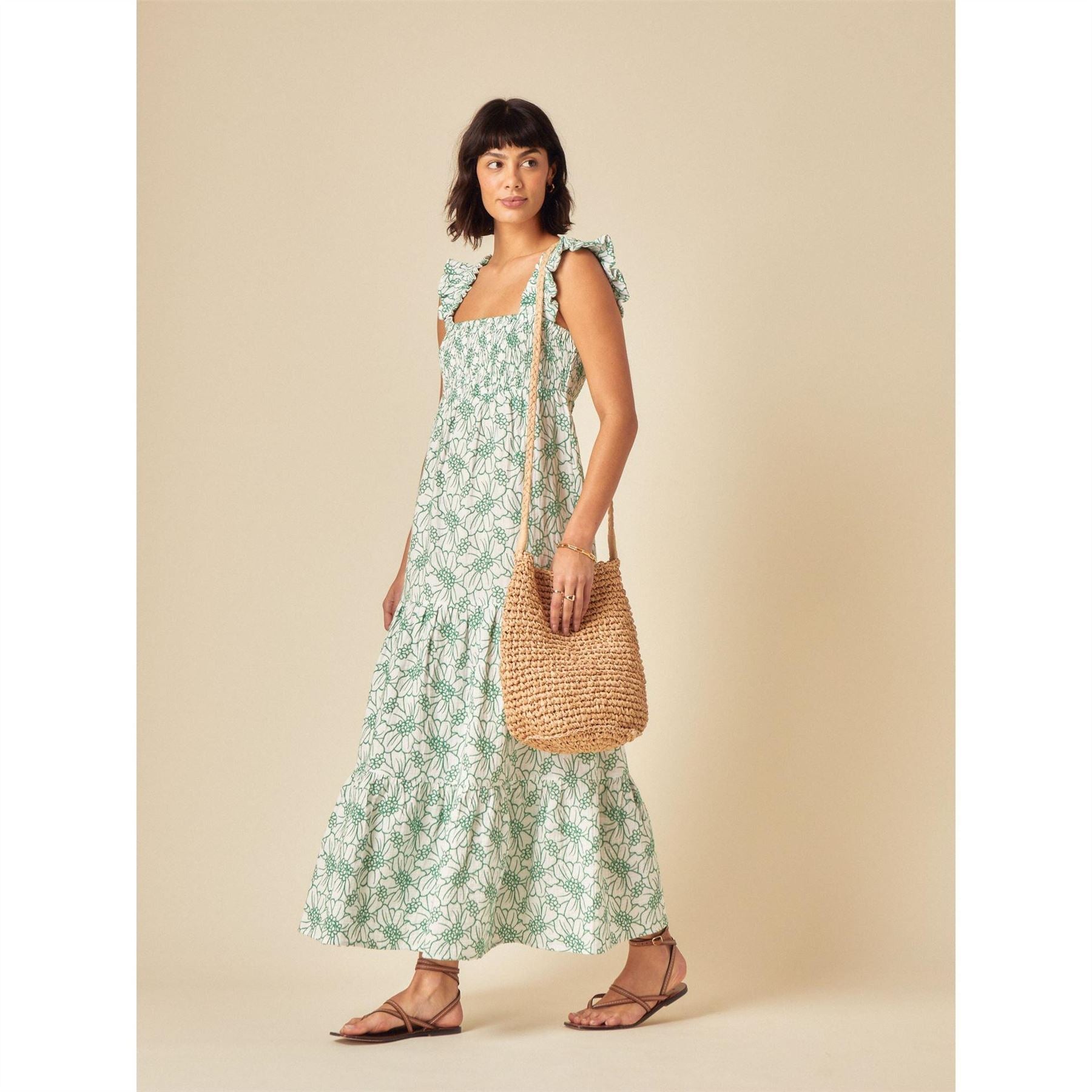 Nobodys Child Maya Square Neck Sleeveless Maxi Dress – Lovell Sports