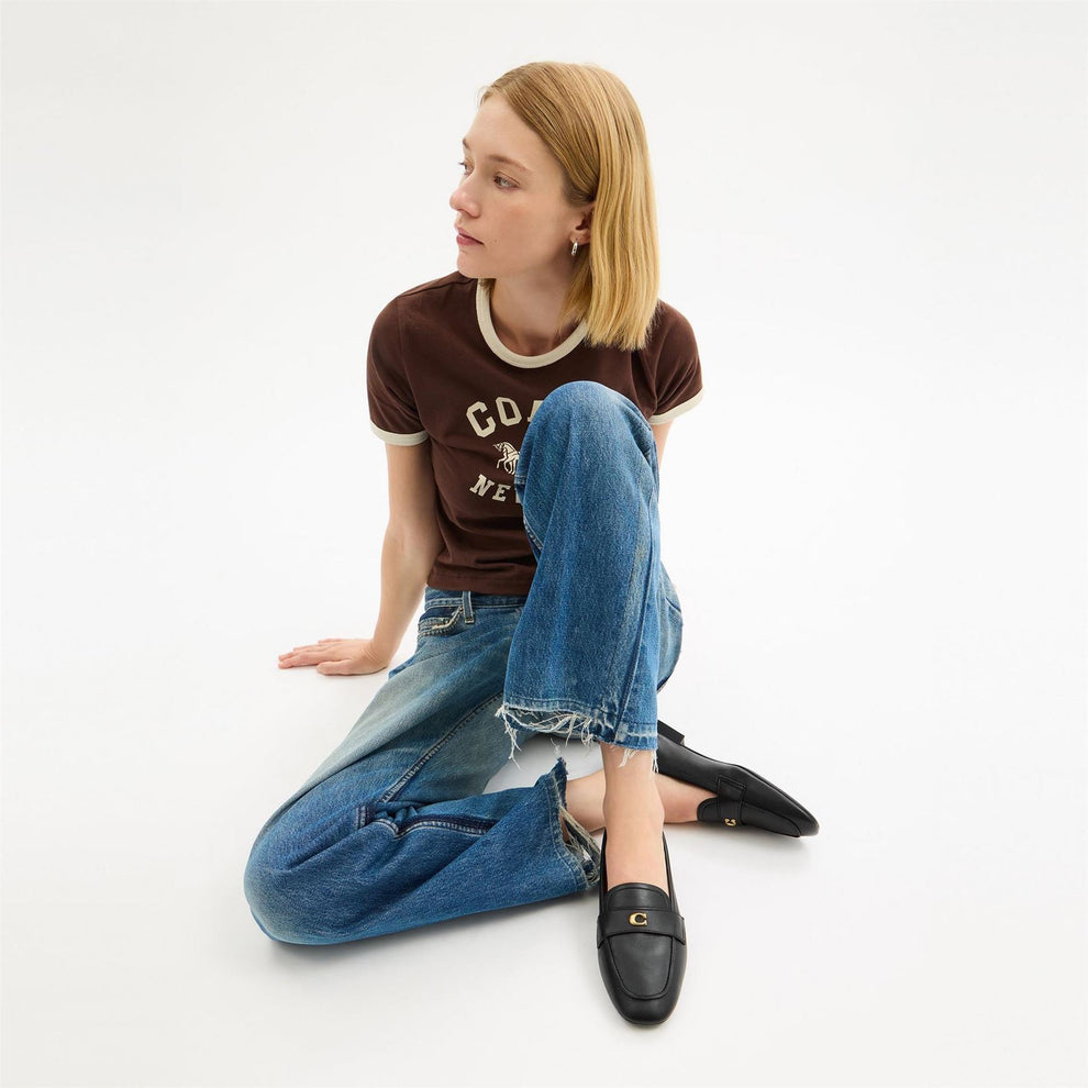 Coach Geometric Patterned Sculpted Penny Loafers – Lovell Sports