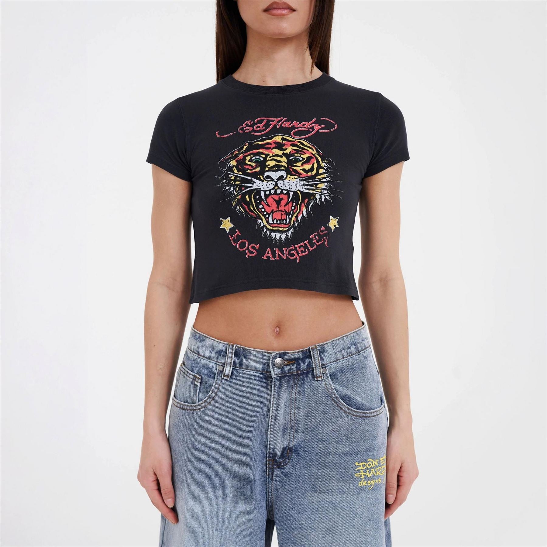 Ed Hardy Tiger Slim Fit Crew Neck T-Shirt – Lovell Sports