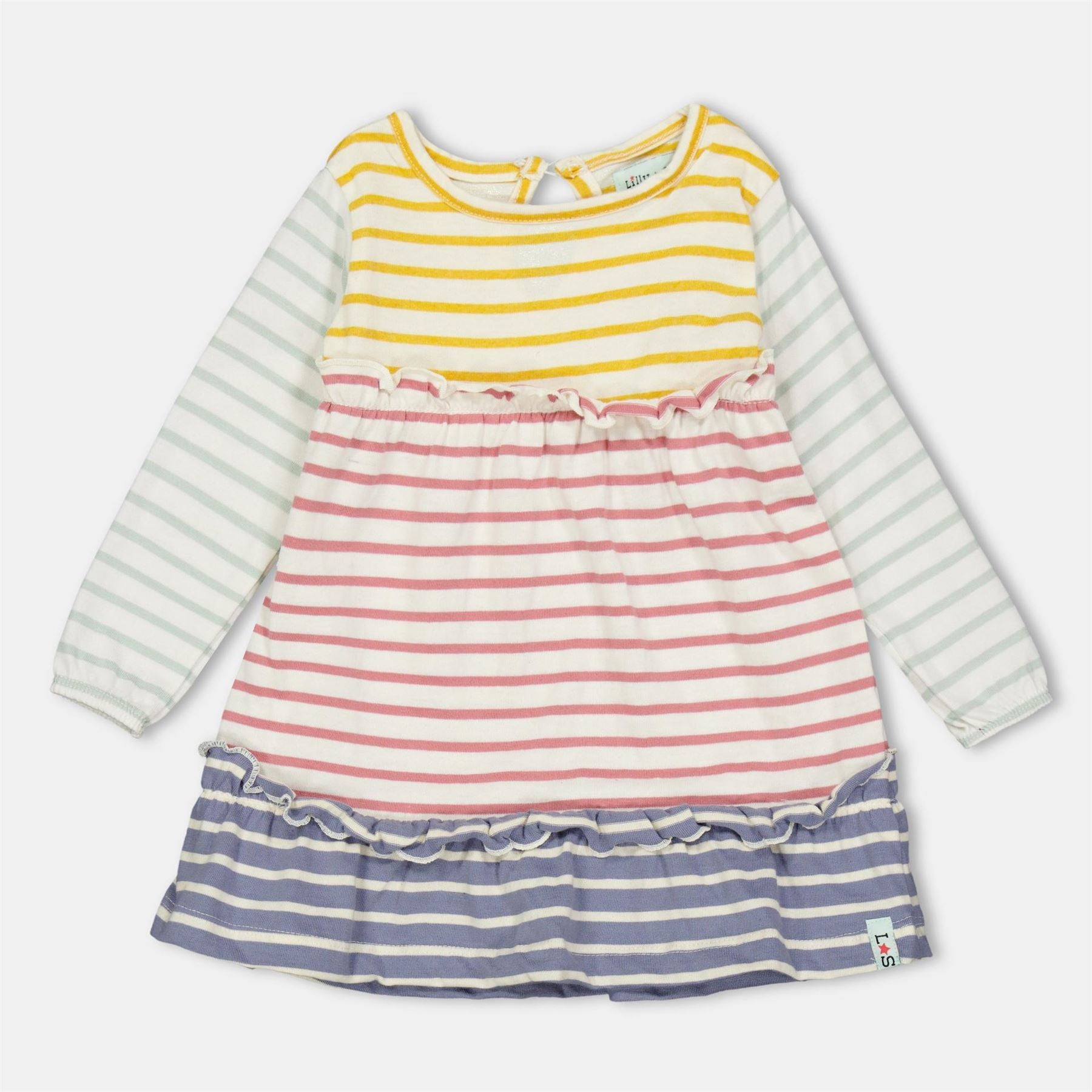 Lilly and Sid Mix Crew Neck Mini Tiered Dress – Lovell Sports