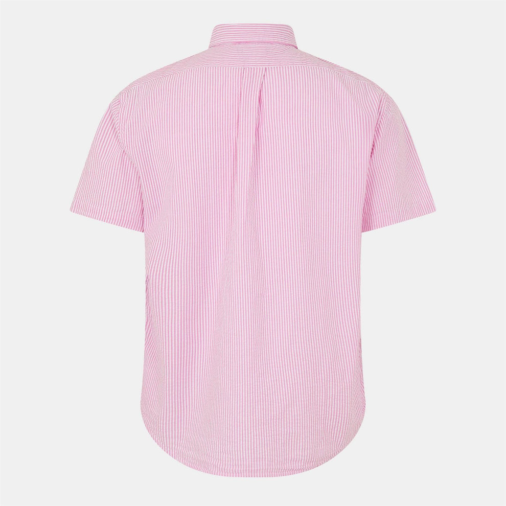 Polo Ralph Lauren Striped Seersucker Short Sleeve Patterned Shirt ...