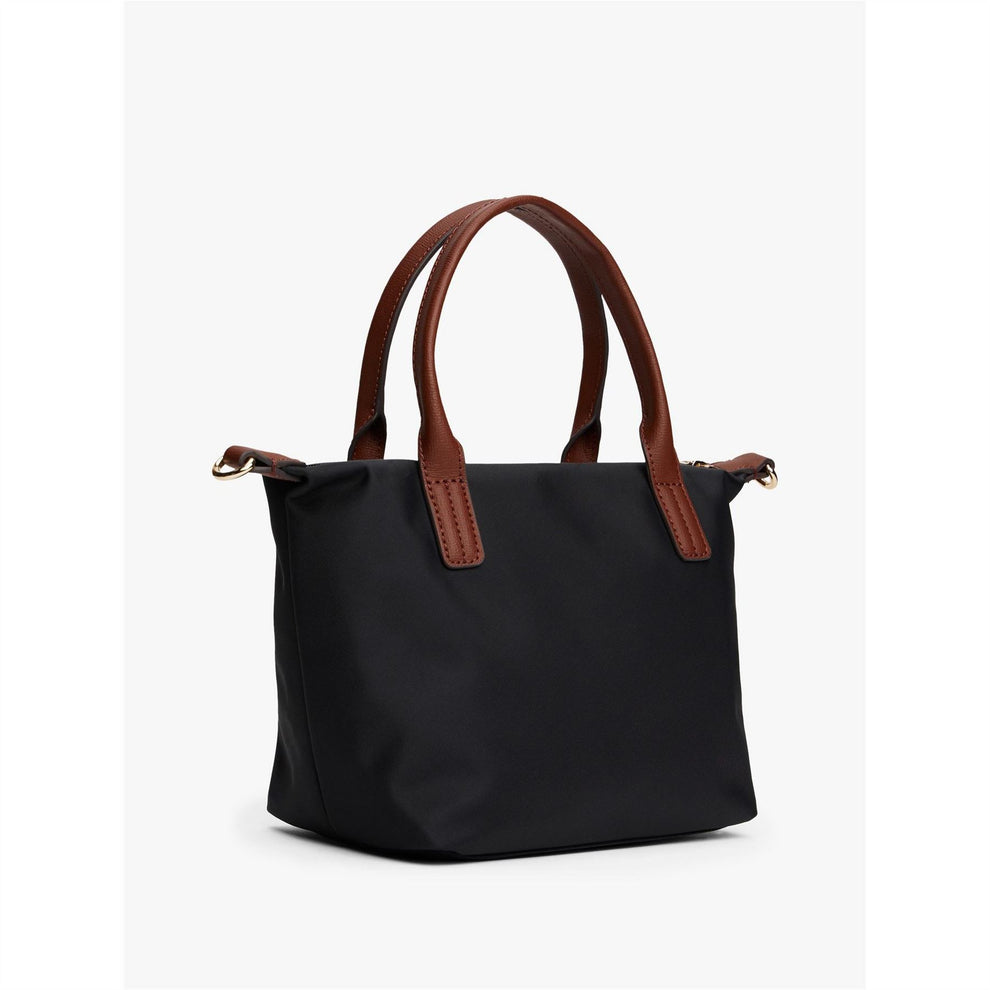 Tommy Hilfiger Popette Mini Trapezoid Tote with Gold Tone Hardware ...