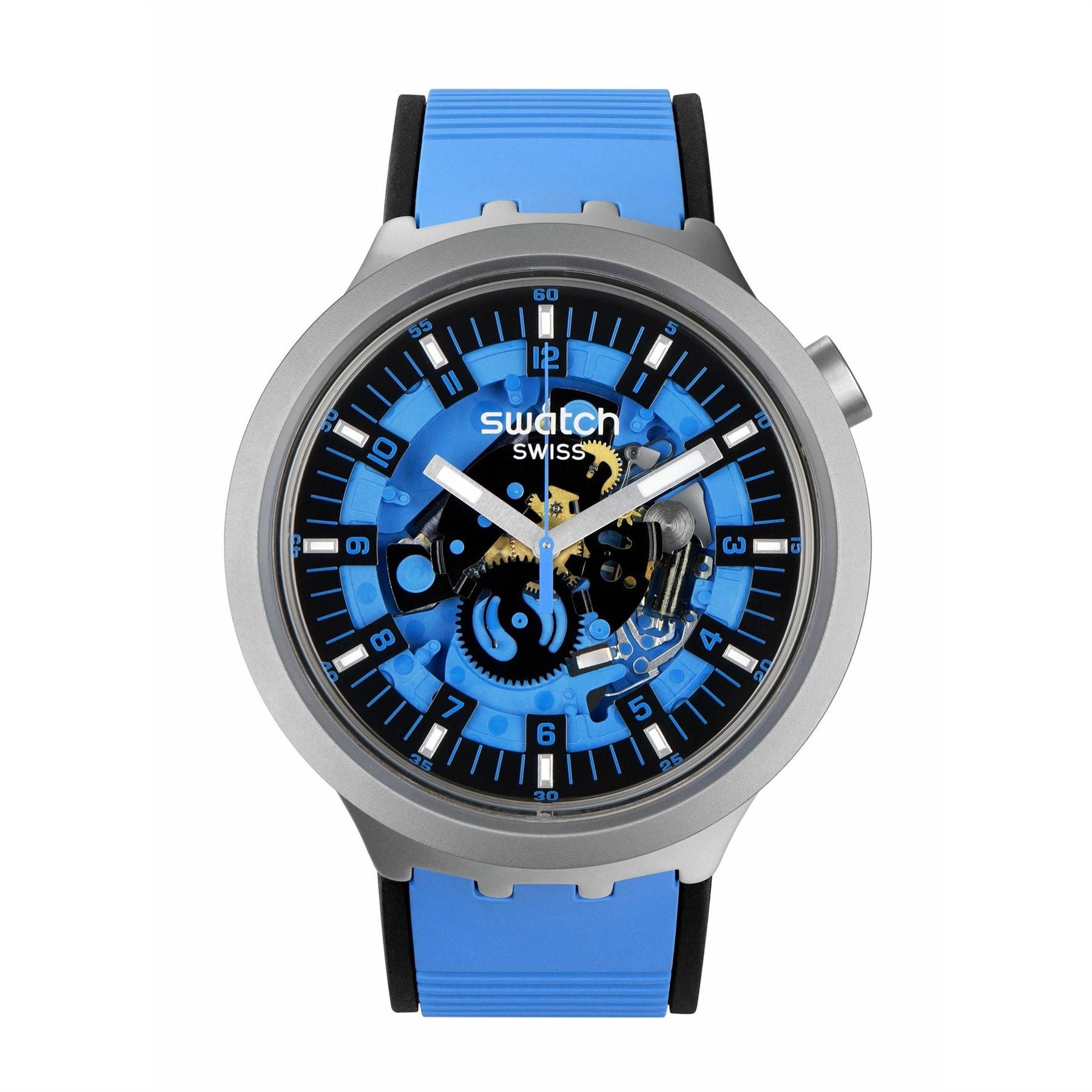 Swatch Daze Skeleton Rubber Single Wrap Analogue Watch – Lovell Sports