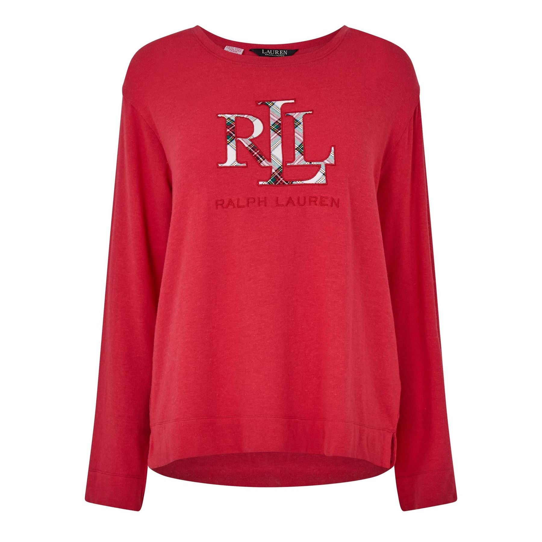 Lauren by Ralph Lauren Logo Print Crew Neck Pyjama Set – Lovell Sports
