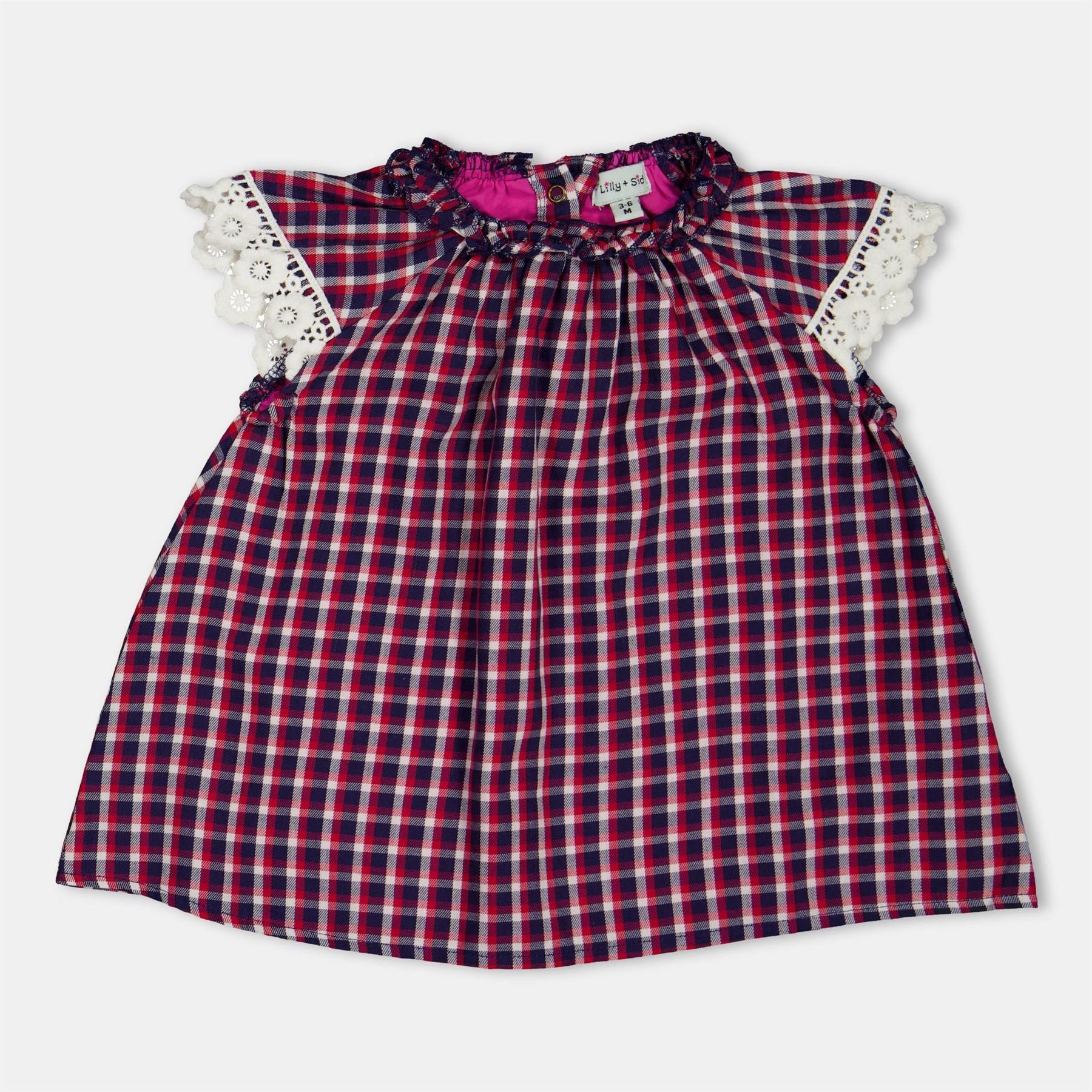 Lilly and Sid Woven Check Mini A-Line Dress – Lovell Sports