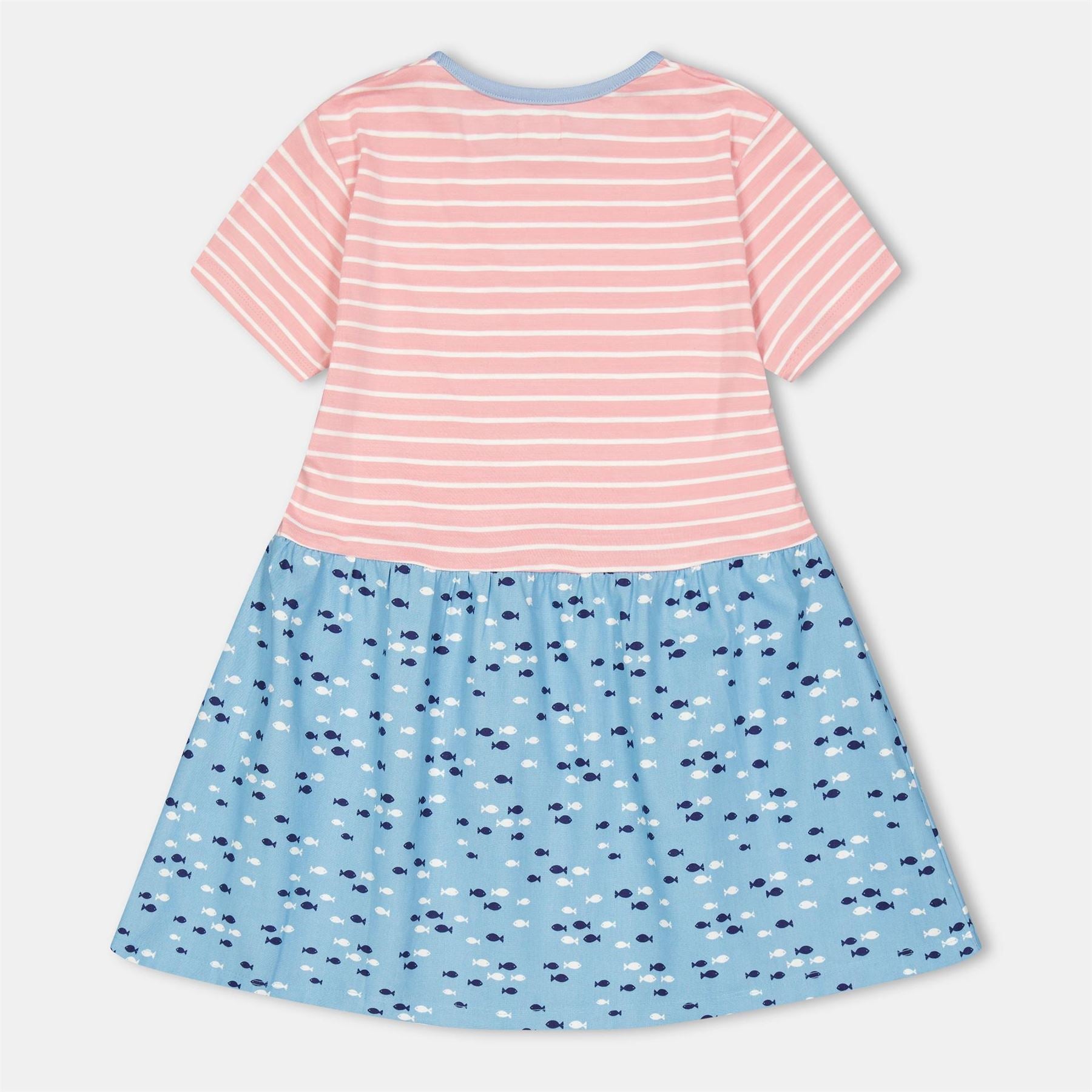 Lilly and Sid Fabic Mix Crew Neck Knee Length A-Line Dress – Lovell Sports