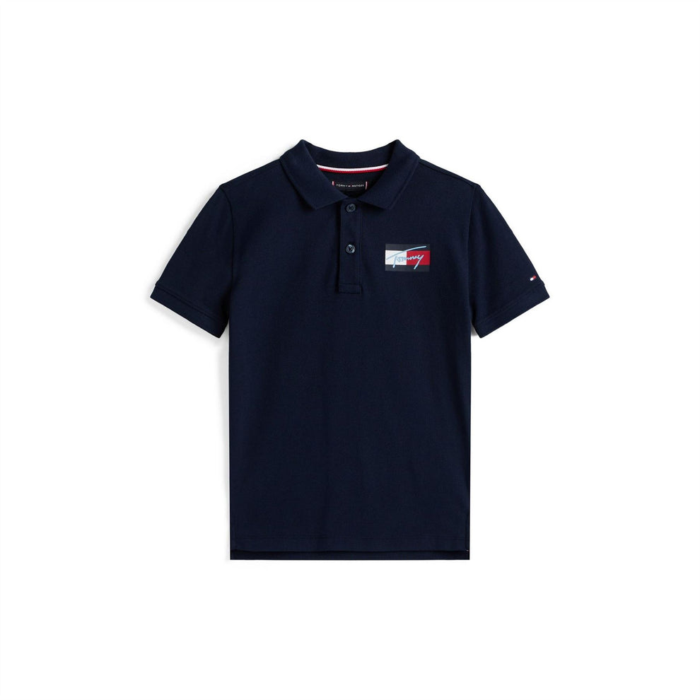 Tommy Hilfiger Script Flag Regular Fit Polo – Lovell Sports