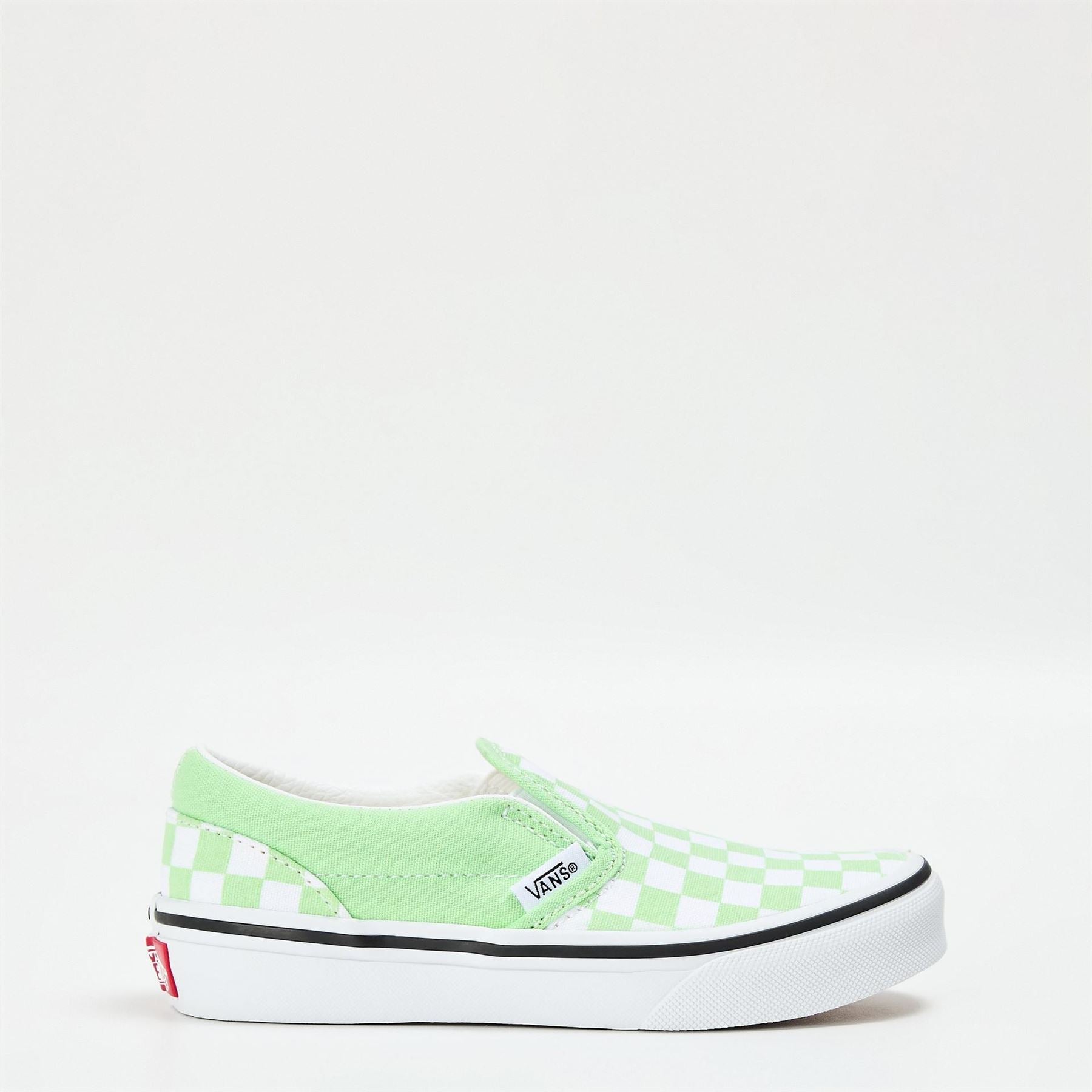 Vans Kids Classic Color Theory Checker Canvasas Slip On Trainers ...