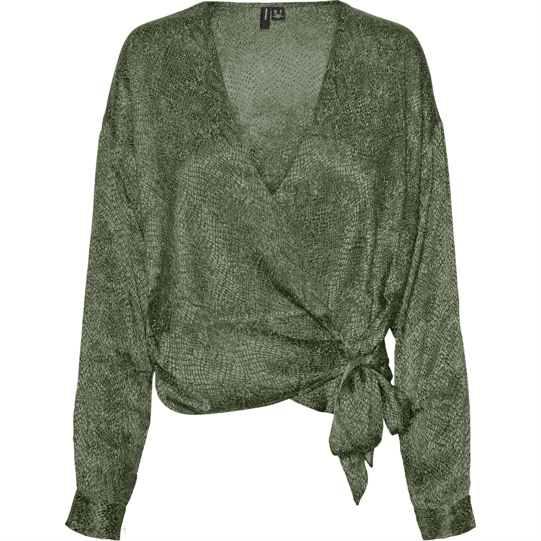 Vero Moda Snakey Wrap V Neck Relaxed Fit Blouse – Lovell Sports
