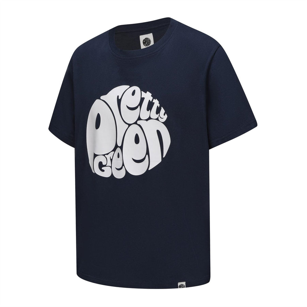 Pretty Green Mens Green Large Logo Tee – Lovell Sports