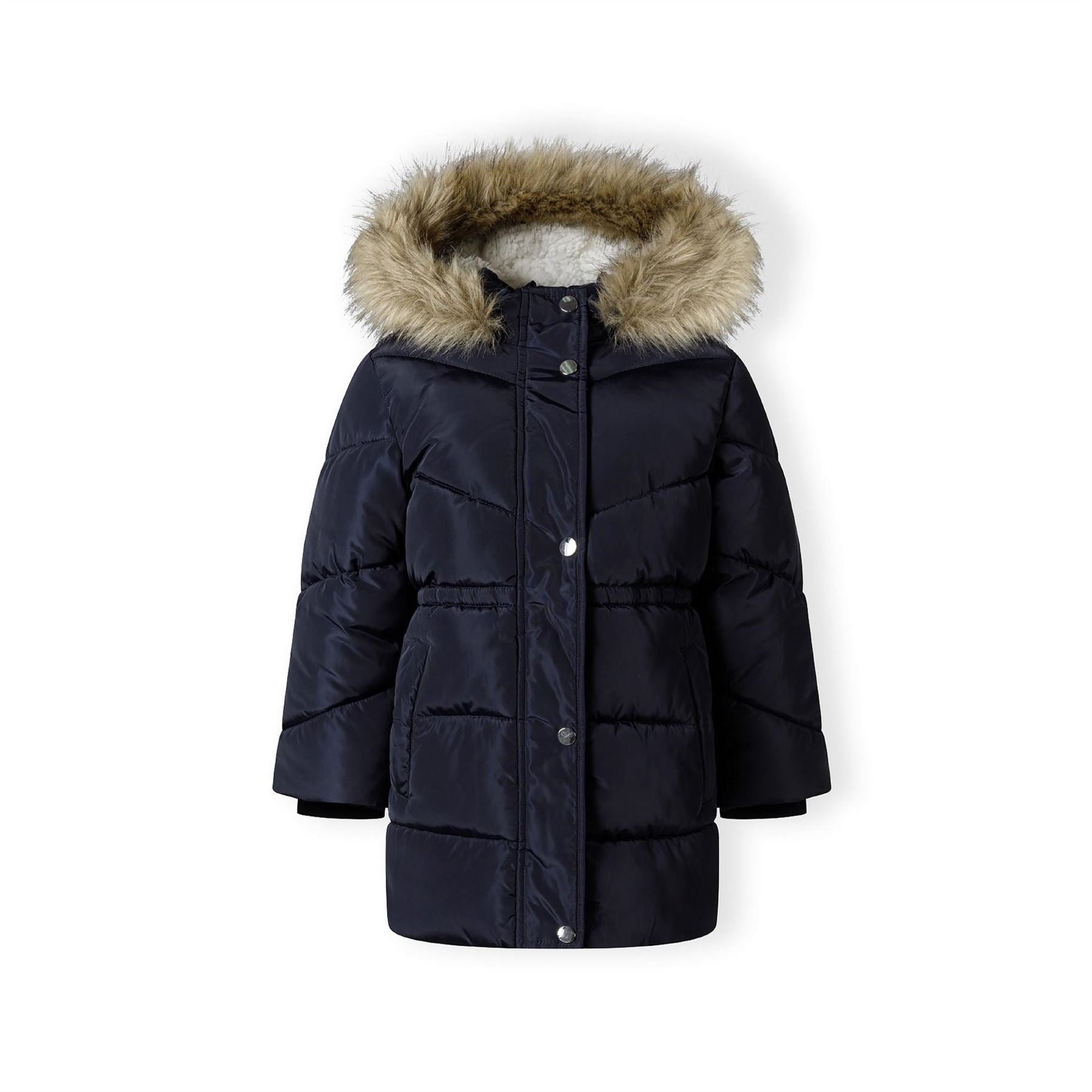 Minoti Girls Winter Coat With Padded Hood Navy – Lovell Sports
