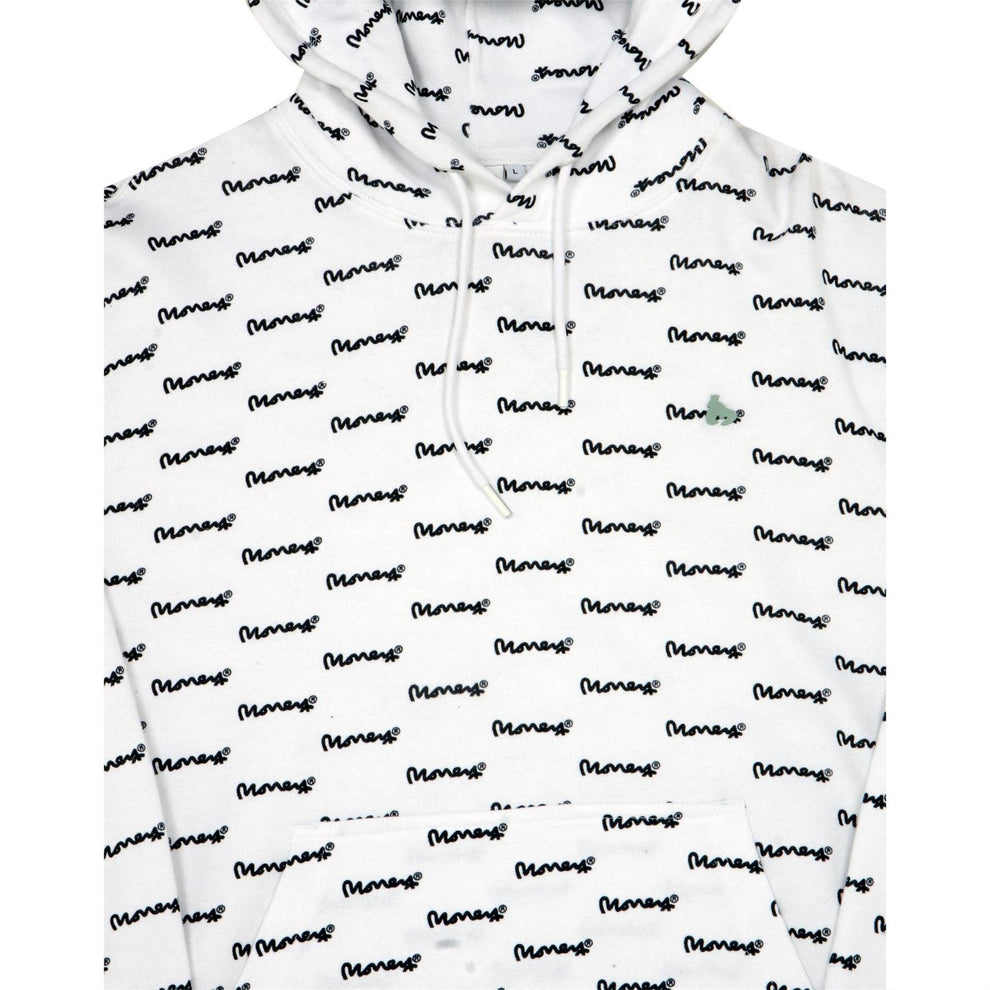 Money Signature Print Hooded Long Sleeve Sweatshirt – Lovell Sports
