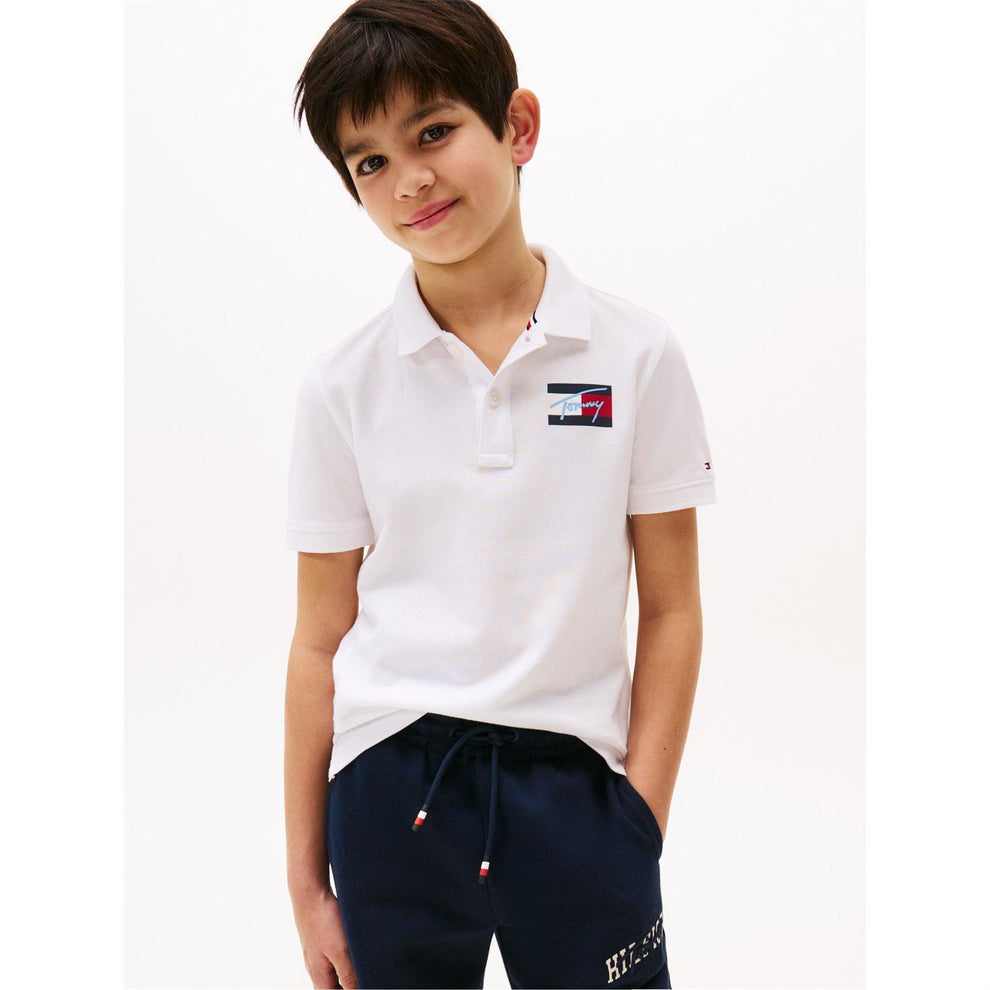Tommy Hilfiger Script Flag Regular Fit Polo – Lovell Sports
