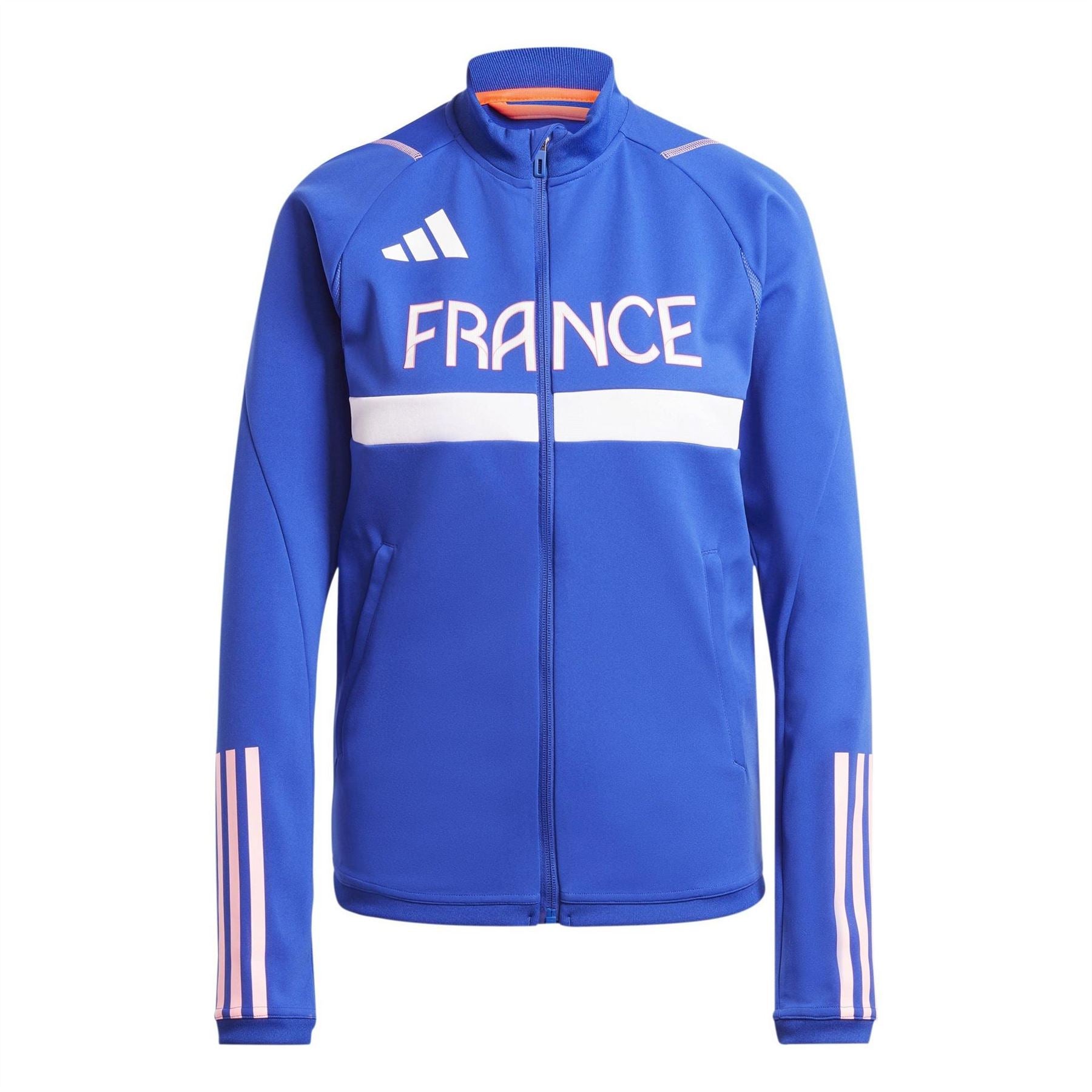 adidas Team France Aeroready Slim Fit Performance Training Jacket ...
