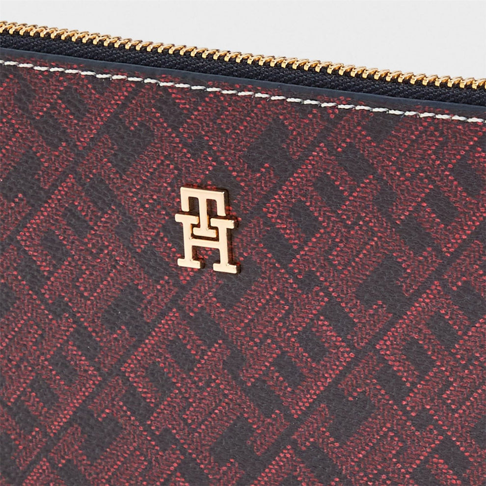 Tommy Hilfiger Icon Shoulder Baguette Bag with Gold Tone Hardware ...