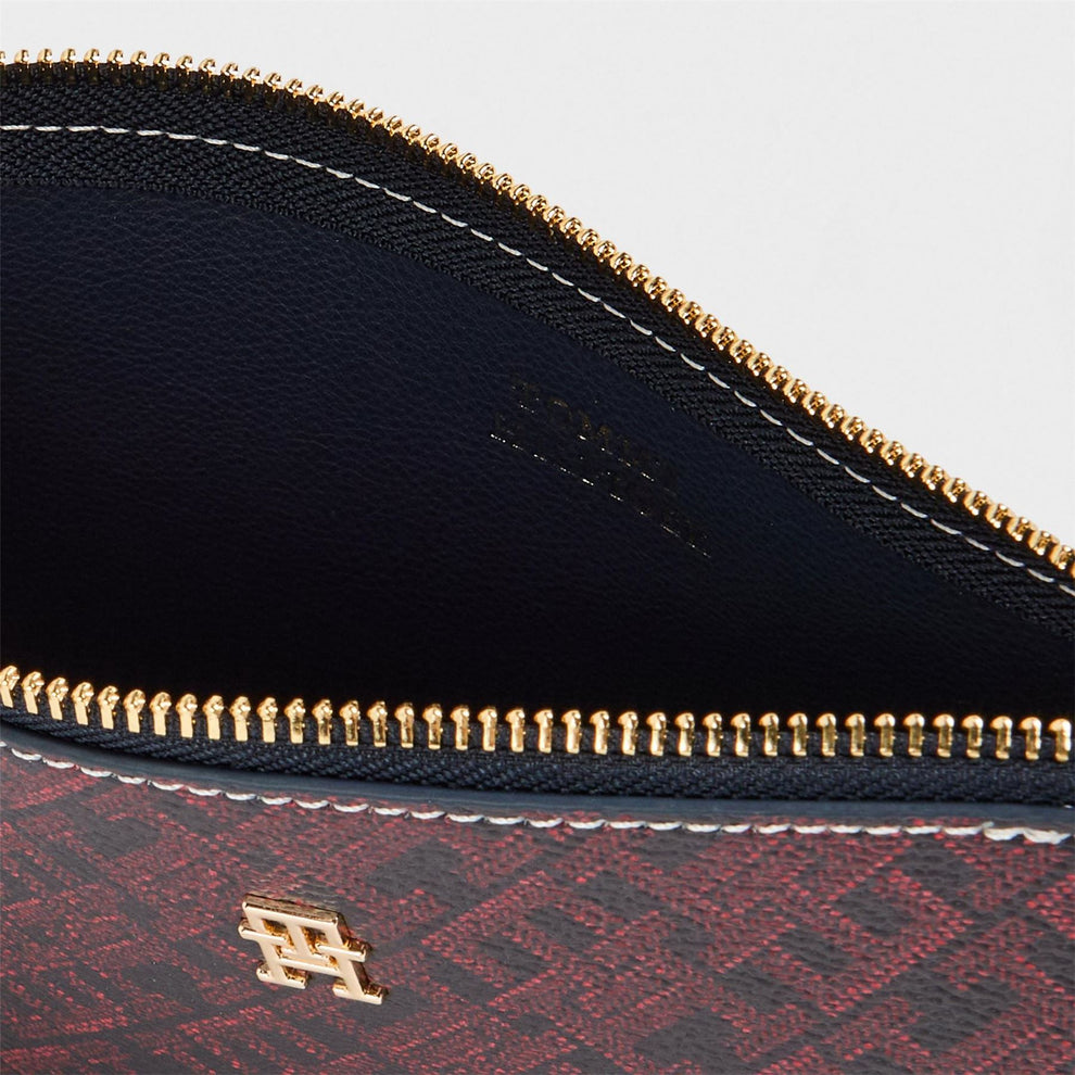 Tommy Hilfiger Icon Shoulder Baguette Bag with Gold Tone Hardware ...