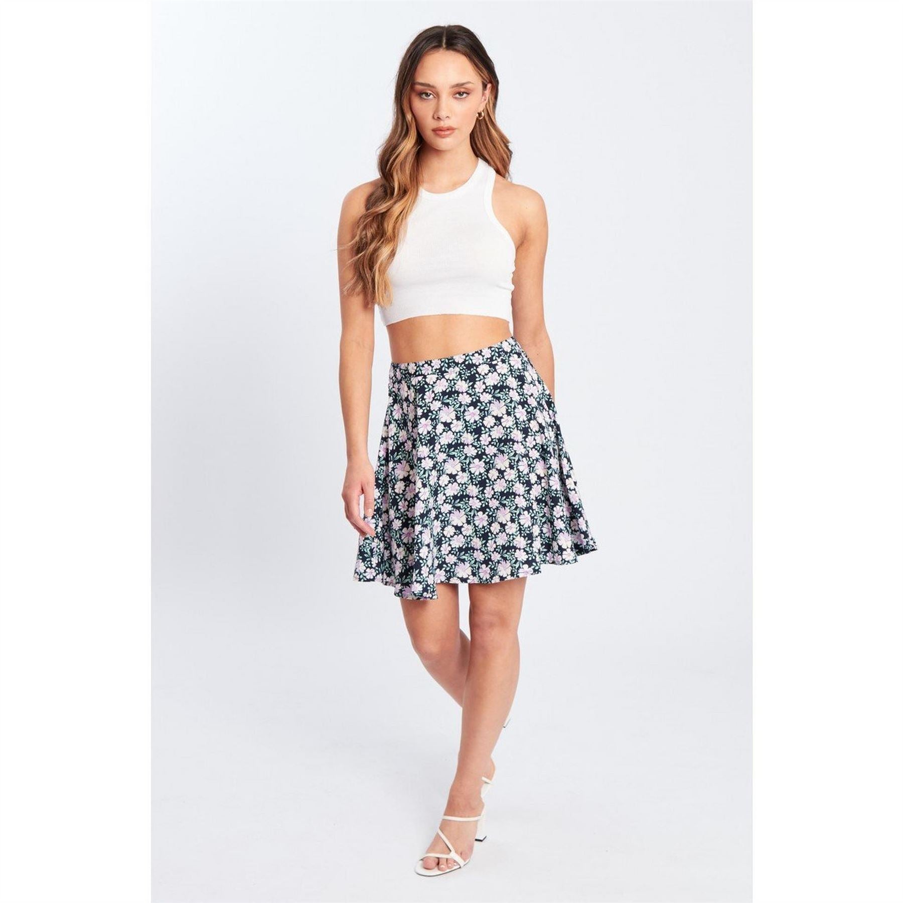 Wednesday Girls Ditsy Mini Floral Patterned A-Line Skirt – Lovell Sports