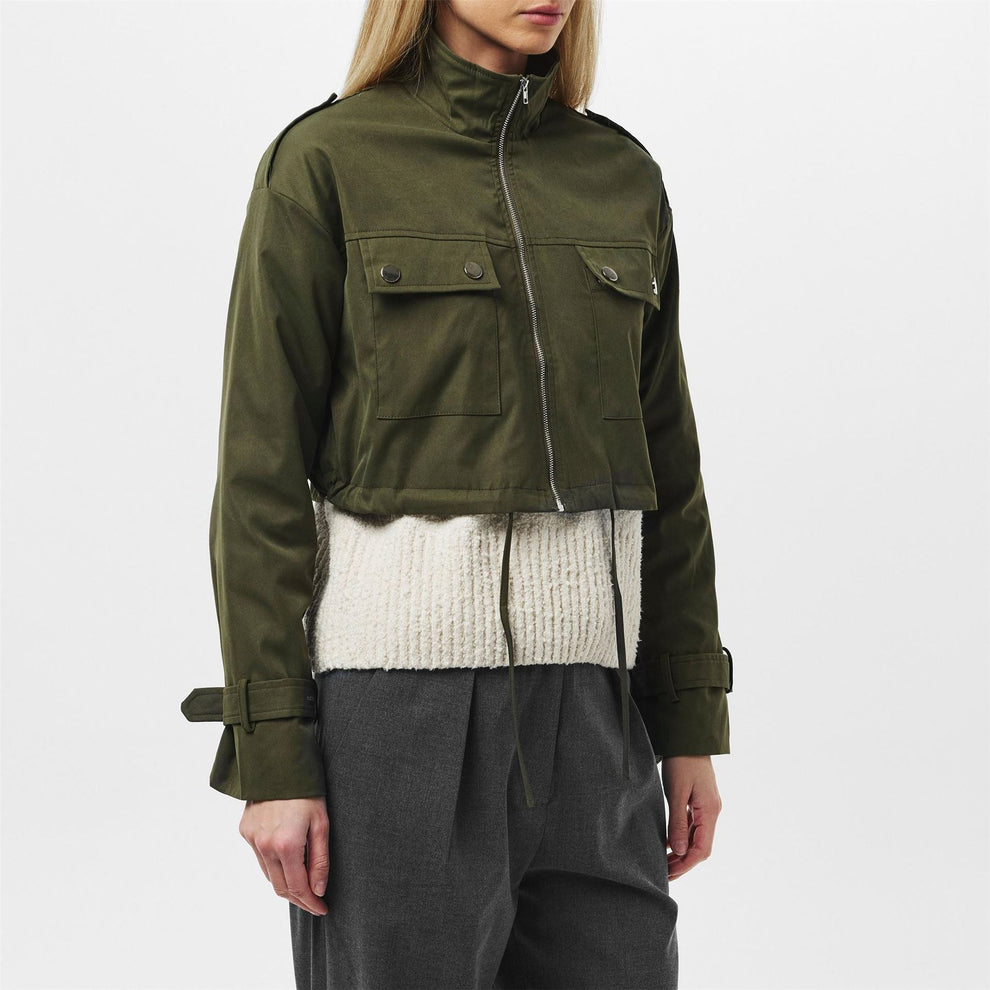 Missy Empire Womens Oversized Cropped Trench Jacket – Lovell Sports