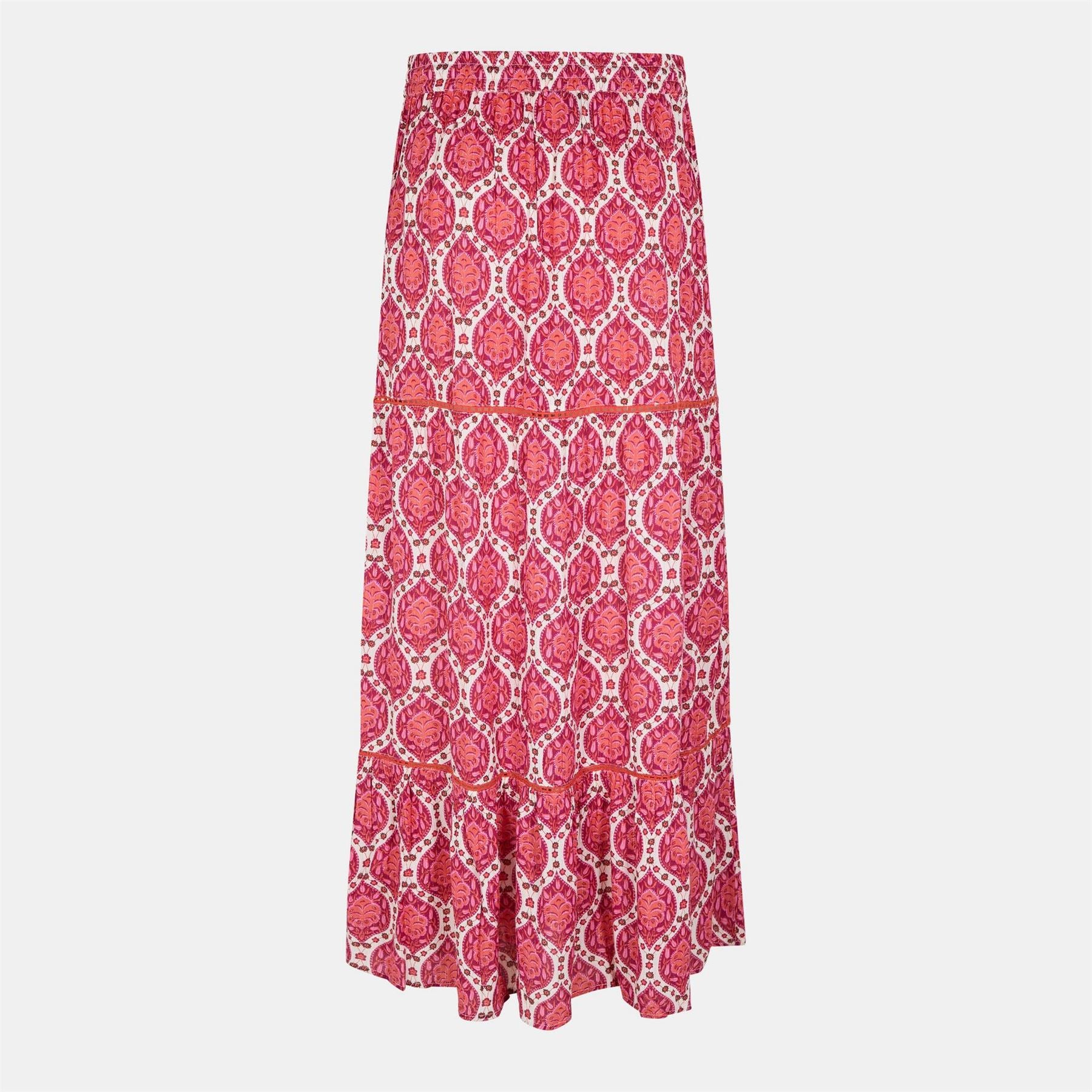 Vero Moda Bina Maxi Tiered Geometric Patterned Skirt – Lovell Sports