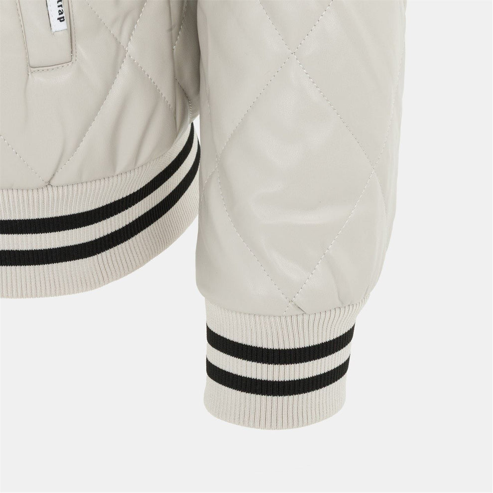 Firetrap Solid Patterned Snap Button Ribbed Cuff Bomber Jacket – Lovell ...