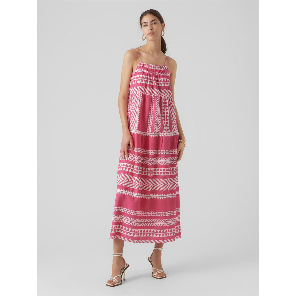 Vero Moda Cotton Spaghetti Strap Midi A-Line Dress – Lovell Sports