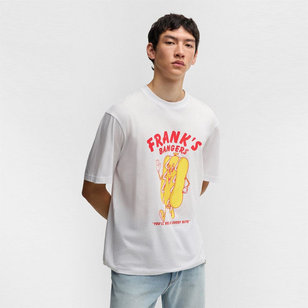 Hugo Large Genie Crew Neck Regular Fit T-Shirt – Lovell Sports