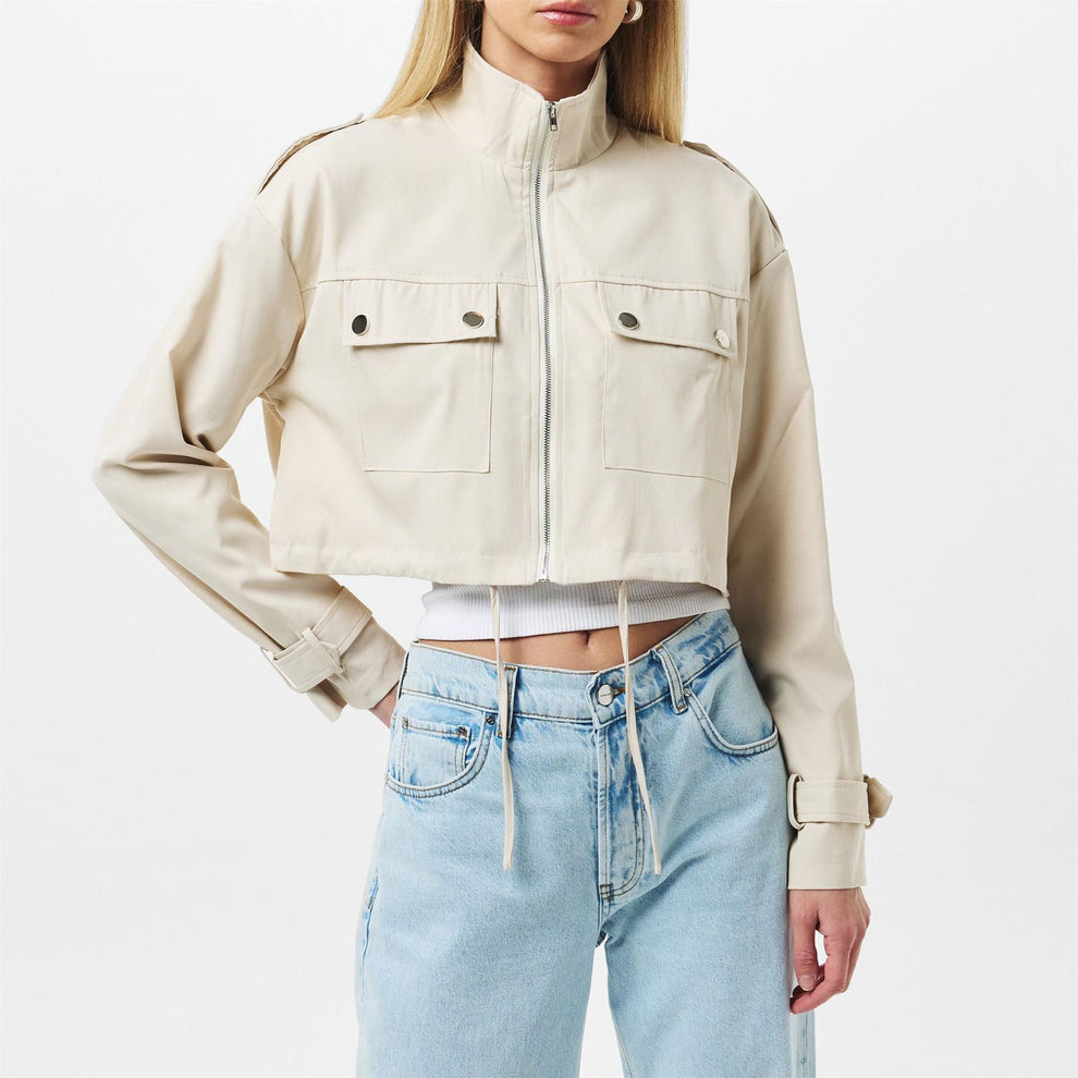 Missy Empire Womens Oversized Cropped Trench Jacket – Lovell Sports