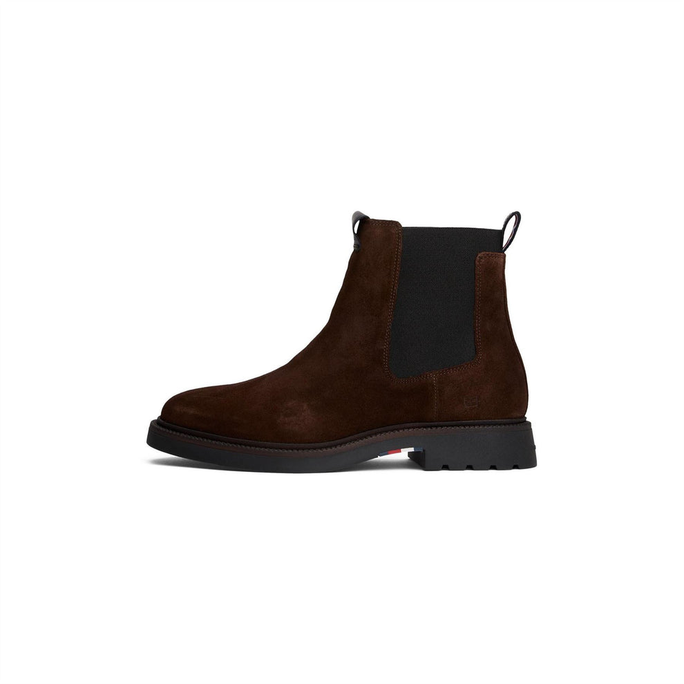 Tommy Hilfiger Suede Chelsea Block Heel Boots – Lovell Sports