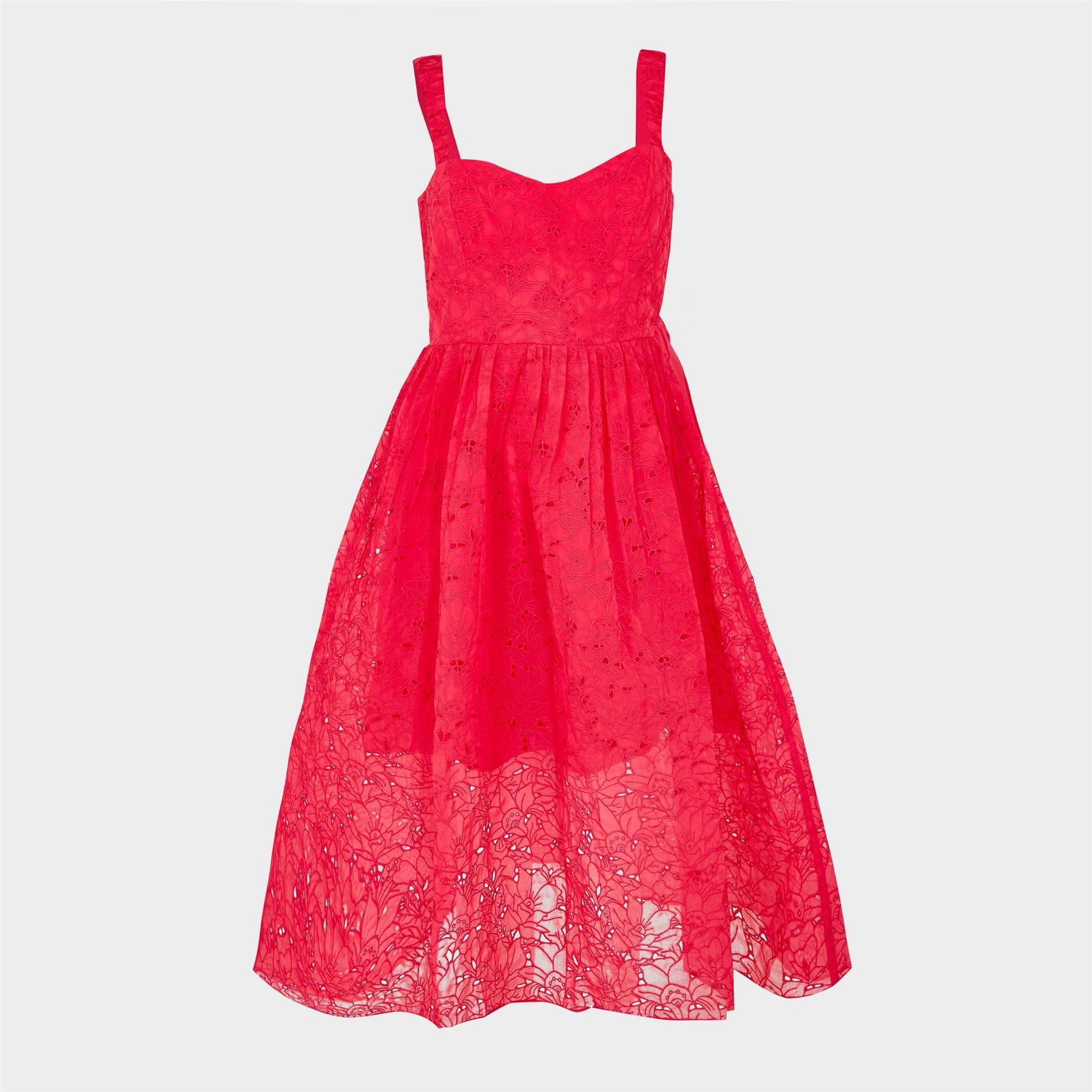 French Connection Embr Sweetheart Neck Midi A-Line Dress – Lovell Sports