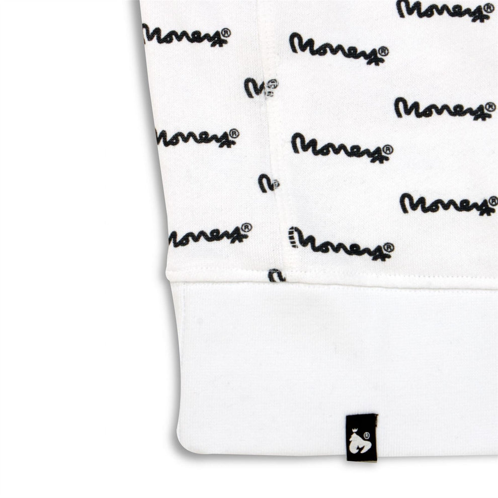 Money Signature Print Hooded Long Sleeve Sweatshirt – Lovell Sports