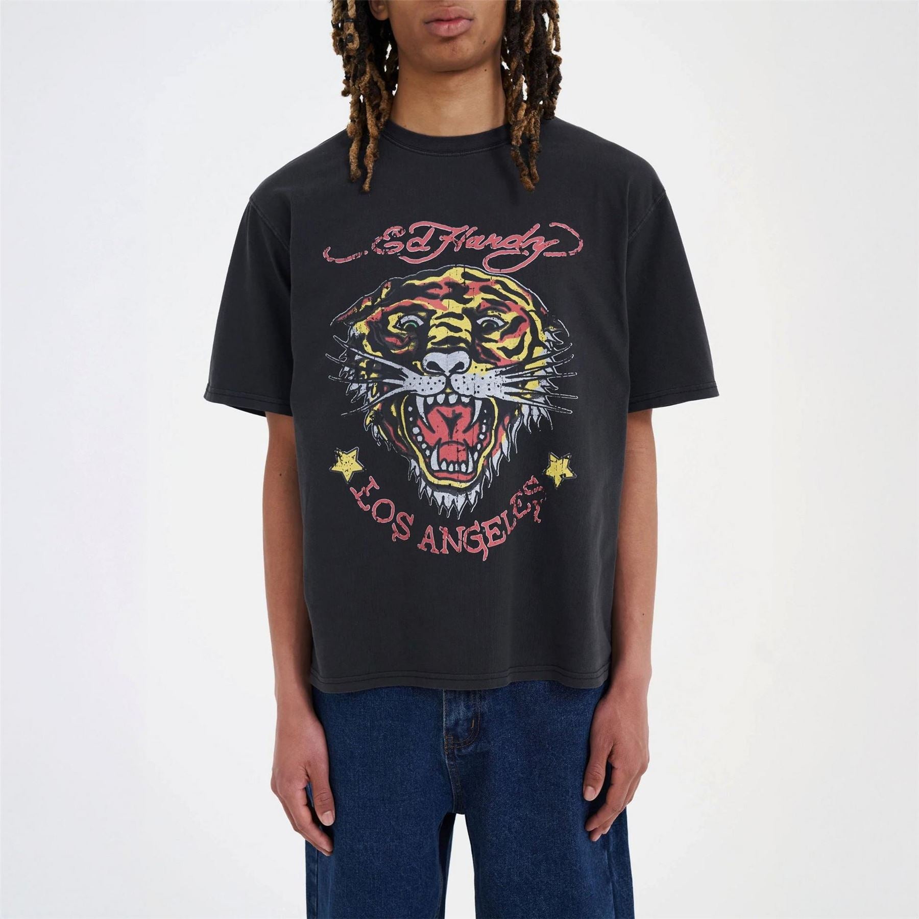 Ed Hardy La Tiger Oversize Fit Crew Neck T-Shirt – Lovell Sports
